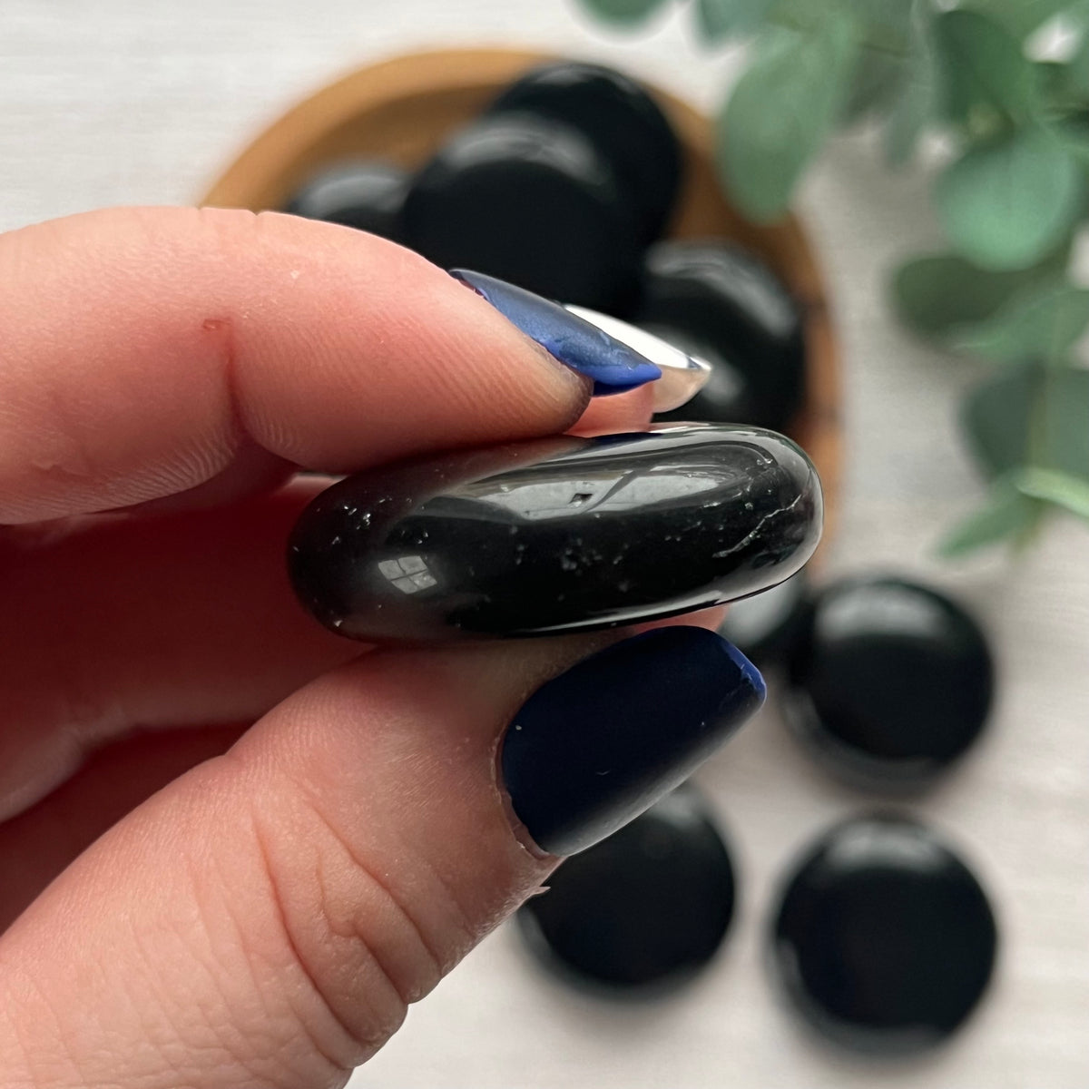 Black Obsidian Coin – AKindCrystal
